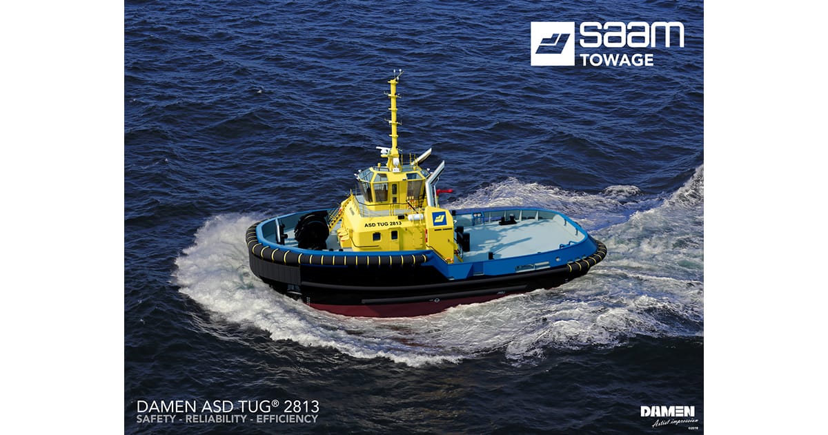 SAAM Towage Contracts Damen for Delivery of Tug Vessel - Offshore Source