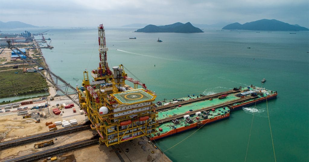 ALE Performs 18,000T Topside Load-Out & Floatover Transportation in ...