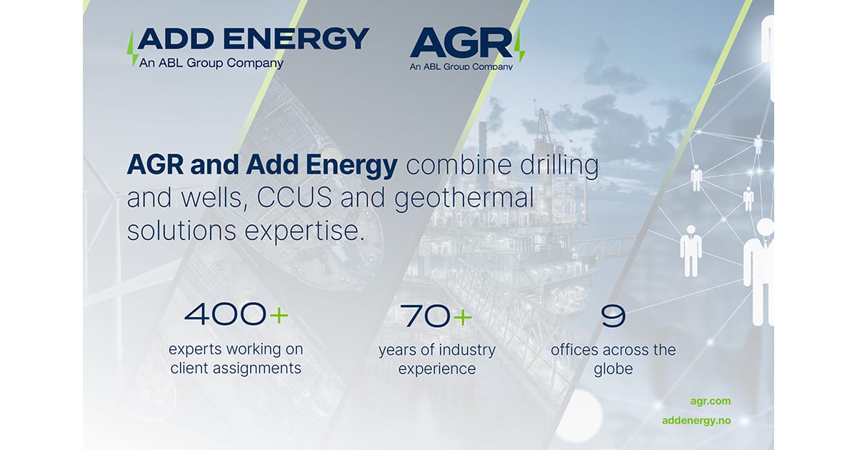 AGR and Add Energy Unite Drilling and Wells Expertise - Offshore Source