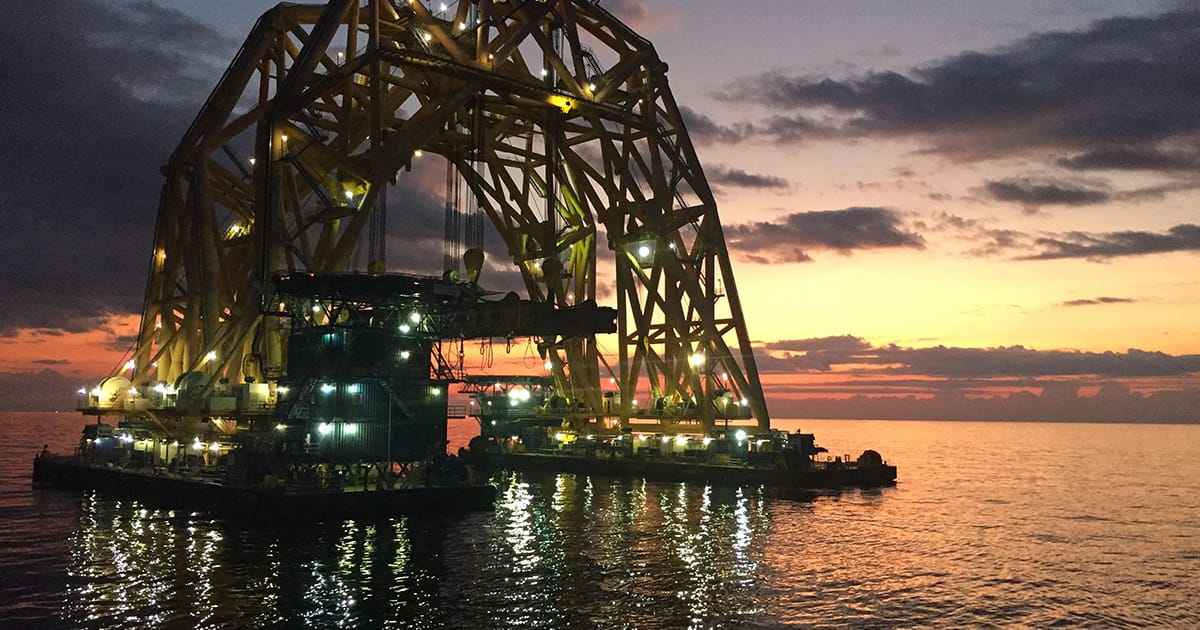 Largest Heavy-Lift Vessel Ever Built in the US Christened in Galveston ...
