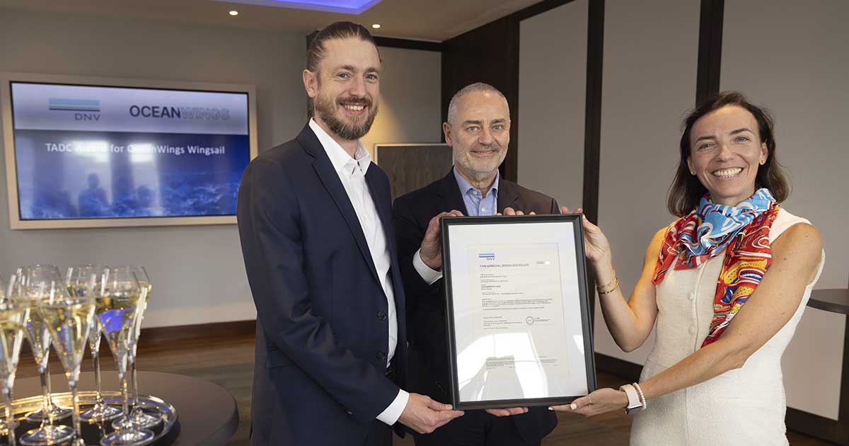 OceanWings Receives Type Approval Design Certificate from DNV for Its ...
